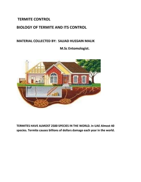 Termite proofing materials | PPTX