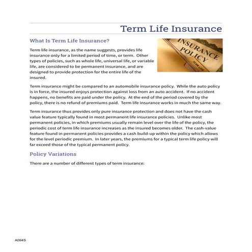 Term life | PDF