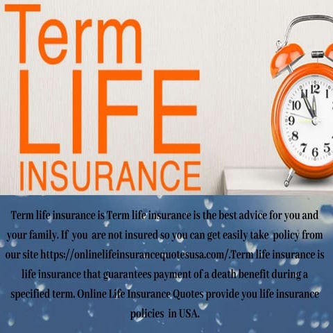 Term life insurance | PPTX
