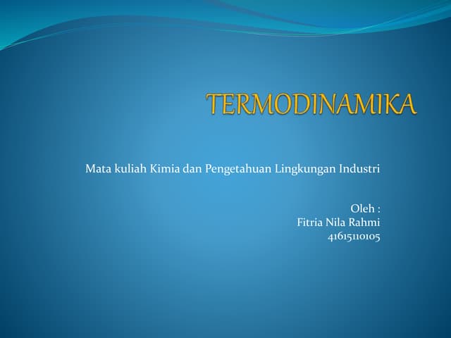 Ppt kalor dan termodinamika | PPTX