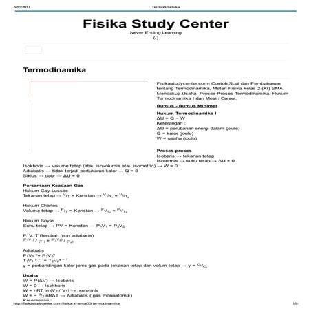 Termodinamika | PDF