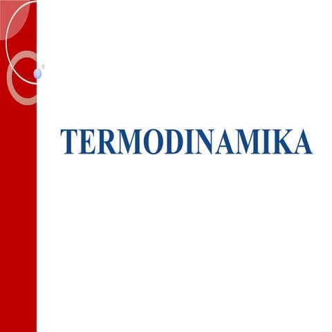 TERMODINAMIKA powerpoint for university chemistry | PPT