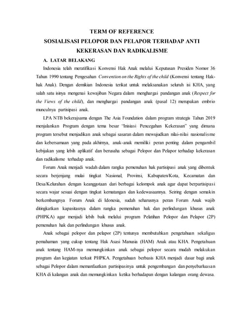 Rundown sosialisasi action plan | PPT