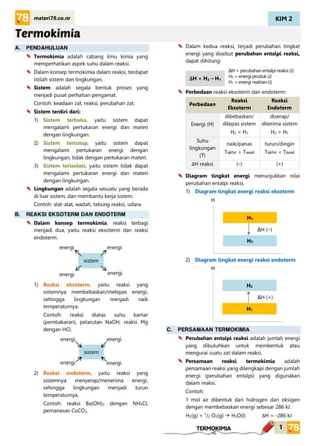 Ppt kd 3.2 termokimia (perubahan entalpi) | PPT