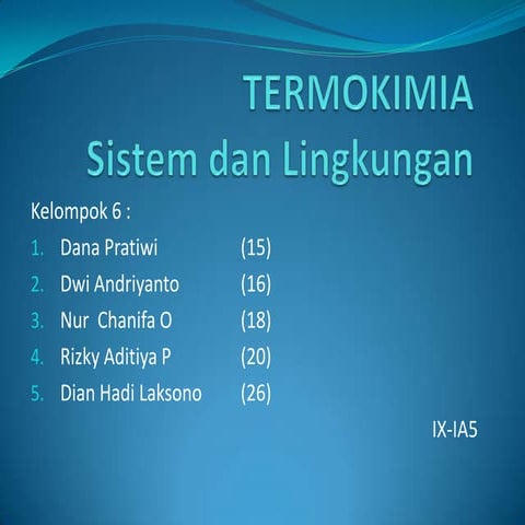 Termokimia | PPTX