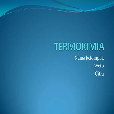 Termokimia | PPTX
