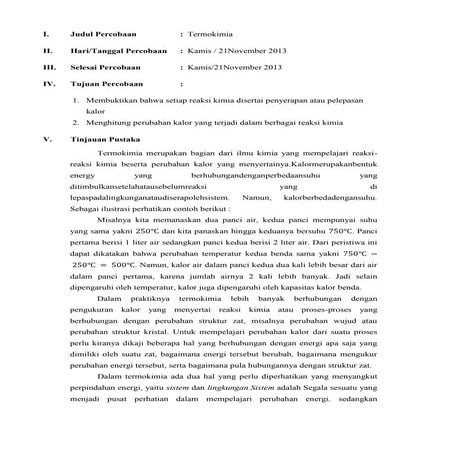 Jurnal termokimia | PDF