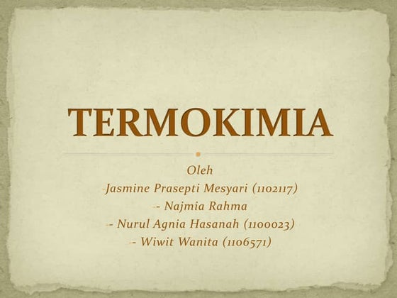 Jurnal termokimia | PDF