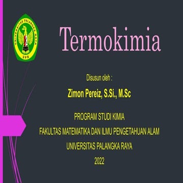 Termokimia kelas XI | PPTX