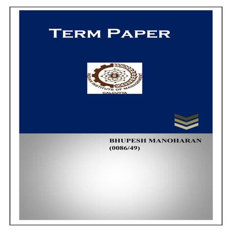 Term paper | PDF