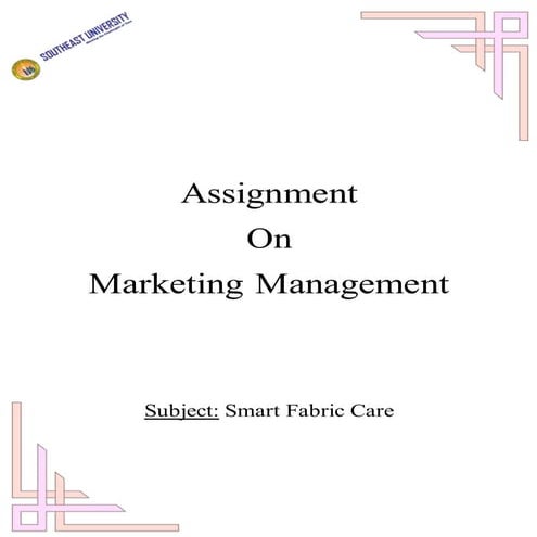 Assignment On Marketing Management | PDF