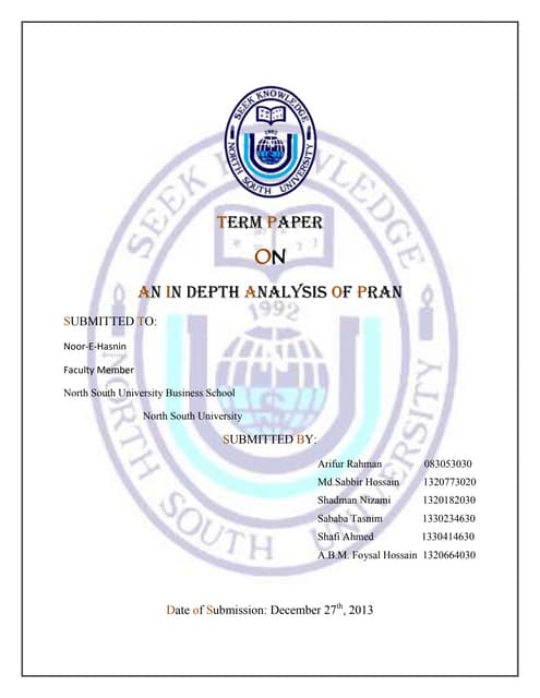 PRAN RFL group | PDF