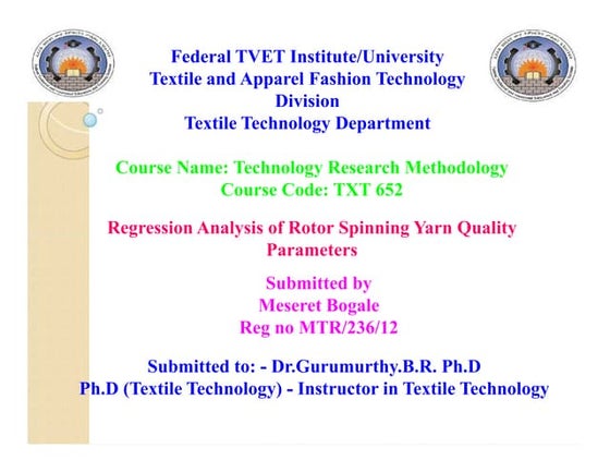Study on characteristics of Air vortex sewing thread and its ...