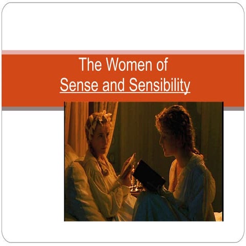 The Women of Sense and Sensibility | PPT