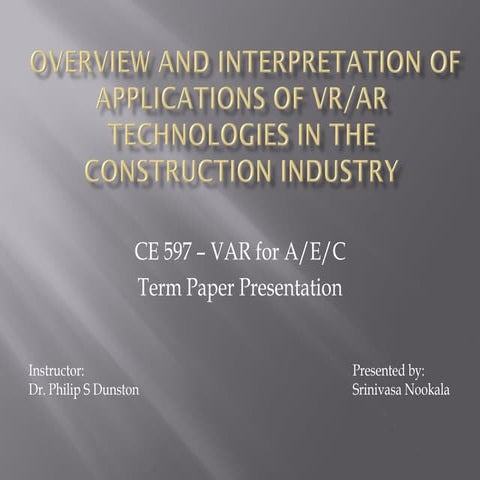 VAR in Construction | PDF