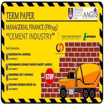 Case Study on Cement Industry | PPTX
