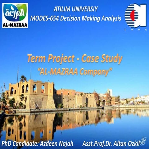 Term Project - Case Study “AL-MAZRAA Company” | PPTX