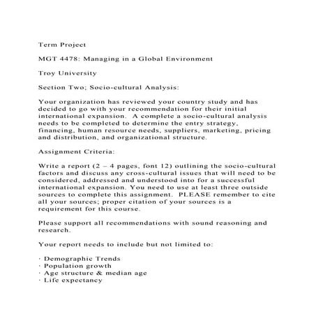 Term ProjectMGT 4478 Managing in a Global EnvironmentTroy.docx