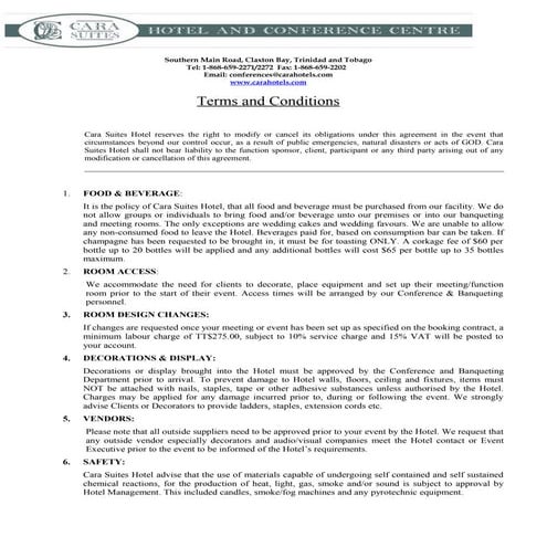 Terms and conditions template | DOC