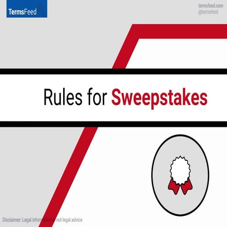 Rules for Sweepstakes | PPT