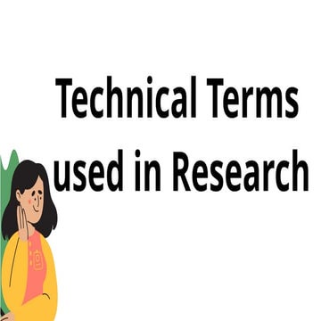 technical terms used in research paper....... | PPTX