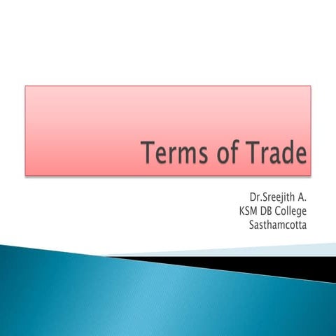 Terms of Trade | PPT