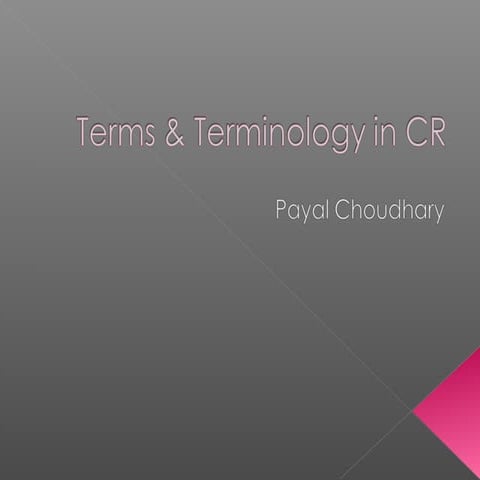 Terms & Terminology in Clinical Research | PPT