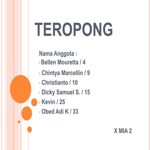 Teropong edit | PPTX