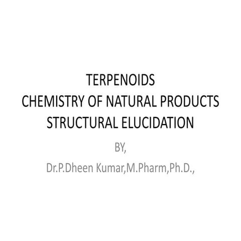Terpenoids | PPT