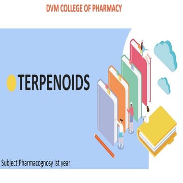 TERPENOIDS SlideShare pharmacognosy | PPTX
