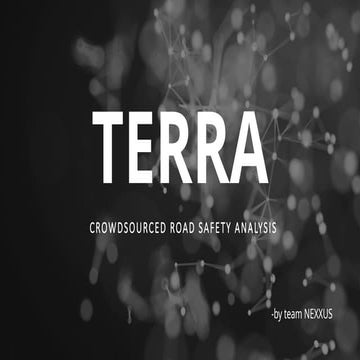 TERRA.pptx for geospatial analysis project presentation | PPTX