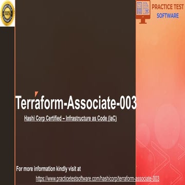 🌍 Terraform Associate (003) Certification – Complete Guide | PPTX
