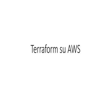 Terraform for AWS Course, from zero to here | PPT