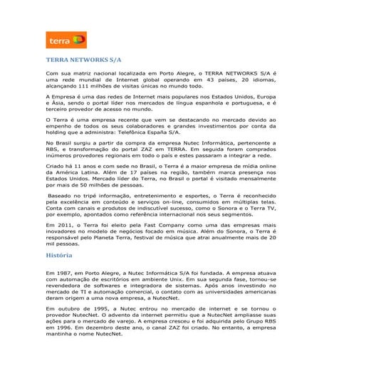 Terra networks | PDF