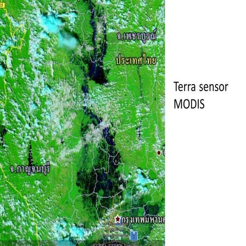 สถานการณ์น้ำโดยดาวเทียม Terra sensor modis ณ เวลา ๑๑.๓๐ น ๒๖ ตุลาคม ๕๔ ...
