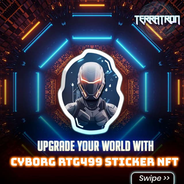 Terratron SciFi NFT Stickers Cyborg RTG499 | PDF