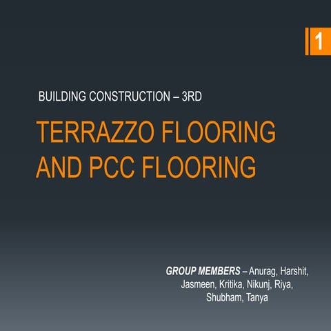 Floor finishes - flooring and finish types | PPTX
