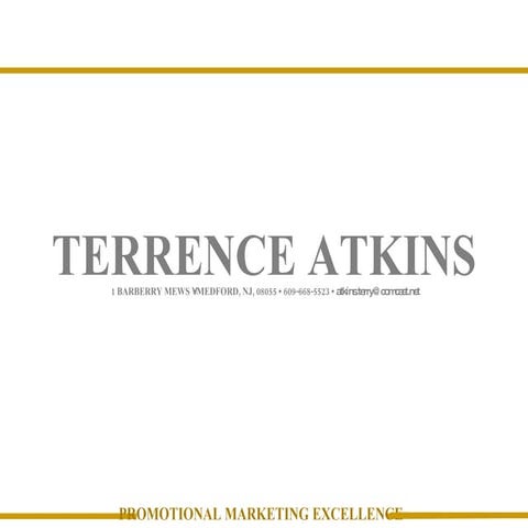 Terrence Atkins Portfolio 1 | PPT