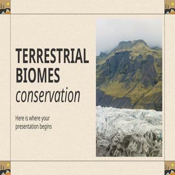Terrestrial Biomes CONSERVATION STRATEGIES | PPTX