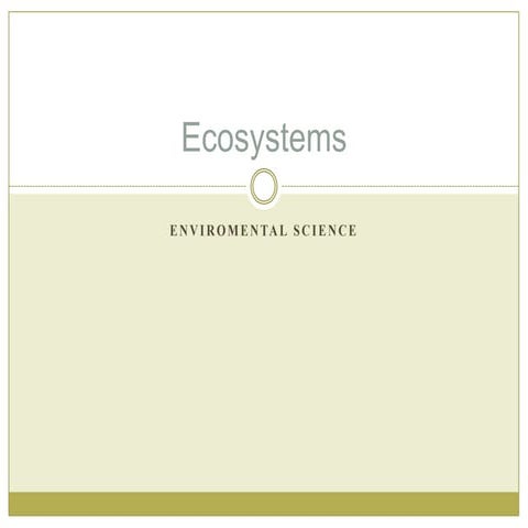 Terrestrial Ecosystems | PPTX