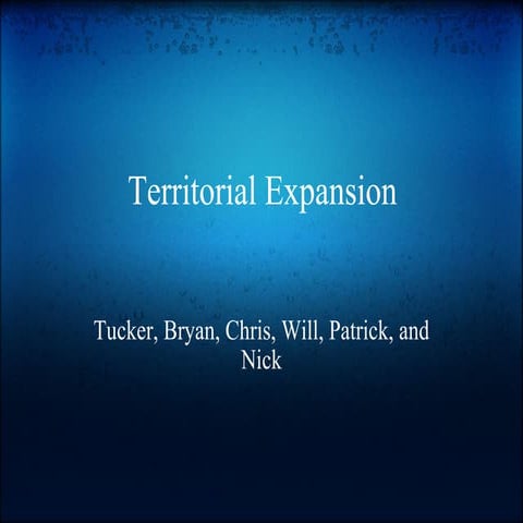 Territorial expanision | PPT