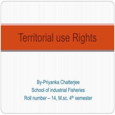 Territorial use rights | PPT