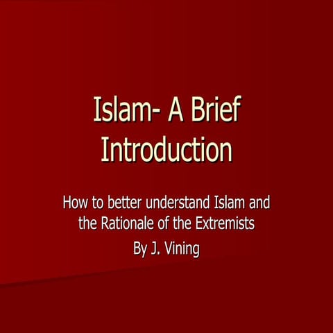 Brief Introduction to Islam | PPT