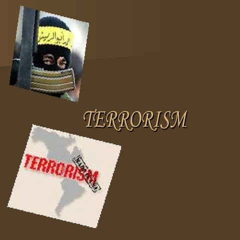 Terrorism | PPT