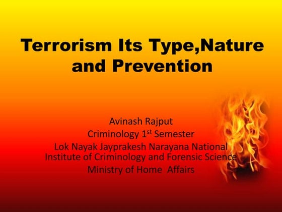 Terrorism causes, effects, and solutions | PPT