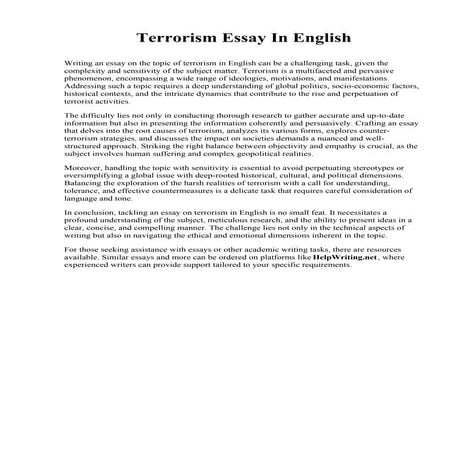 Terrorism Essay In English.pdf