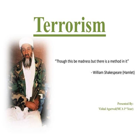 Terrorism | PPT