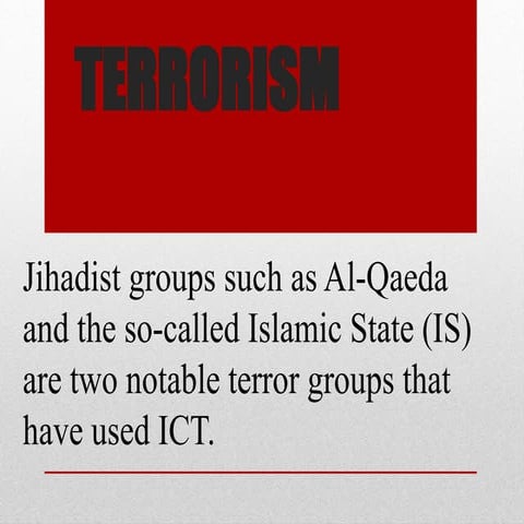 TERRORISM , jihadist group such as al-queda | PPT