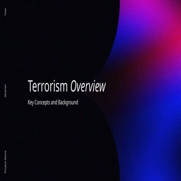 Terrorism Overview on terrorsim worldwide | PPTX