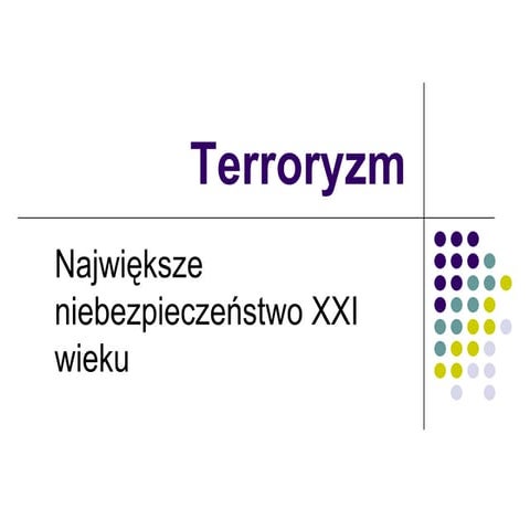 Terroryzm | PPTX